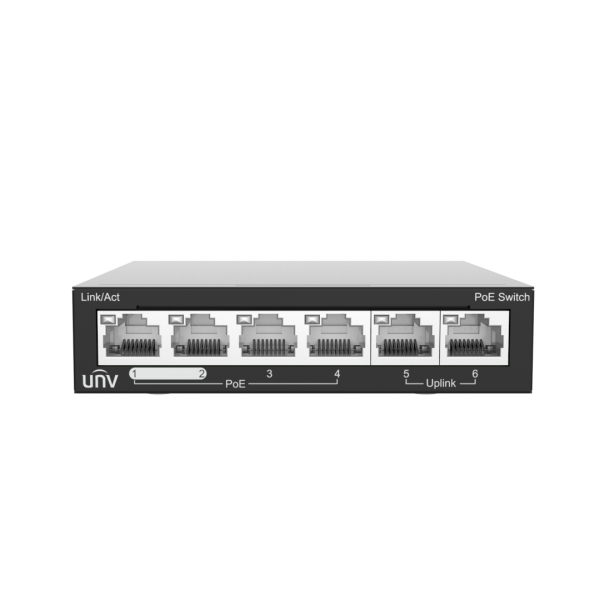 UNV Ethernet Switch NSW2020-6T-POE-IN 4port | Cosmic Computing