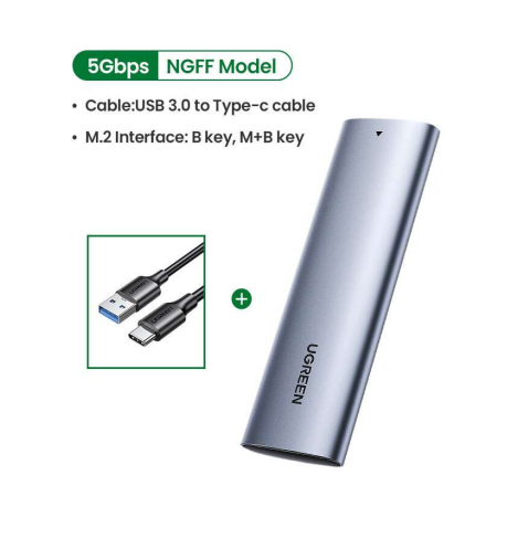 Ugreen M.2 B-Key Hard Drive Enclosure (10903) | Cosmic Computing